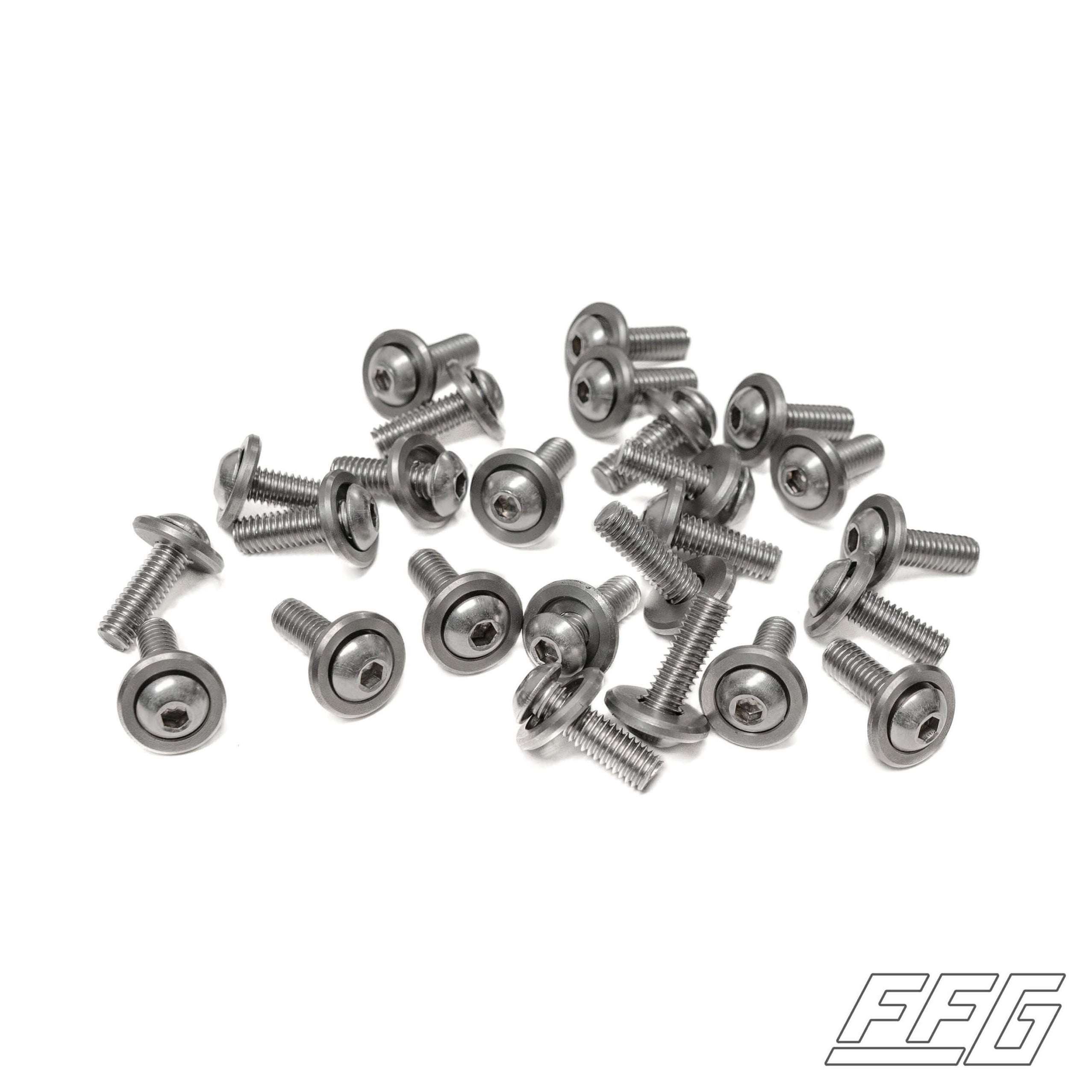 Stainless Steel Finishing Washers - 1/4" with 1" Button Head Screws